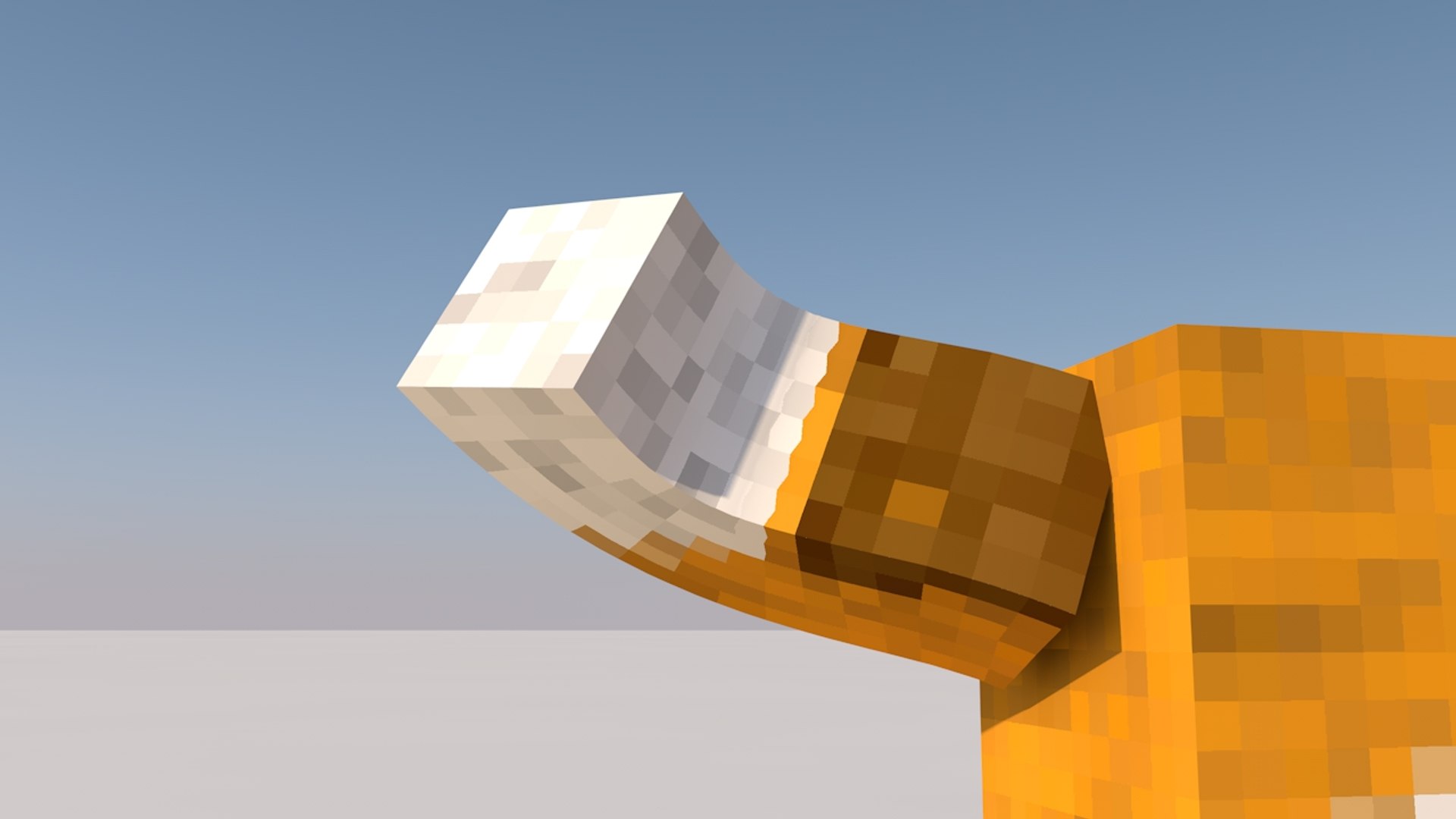 Fox Minecraft 3d C4d