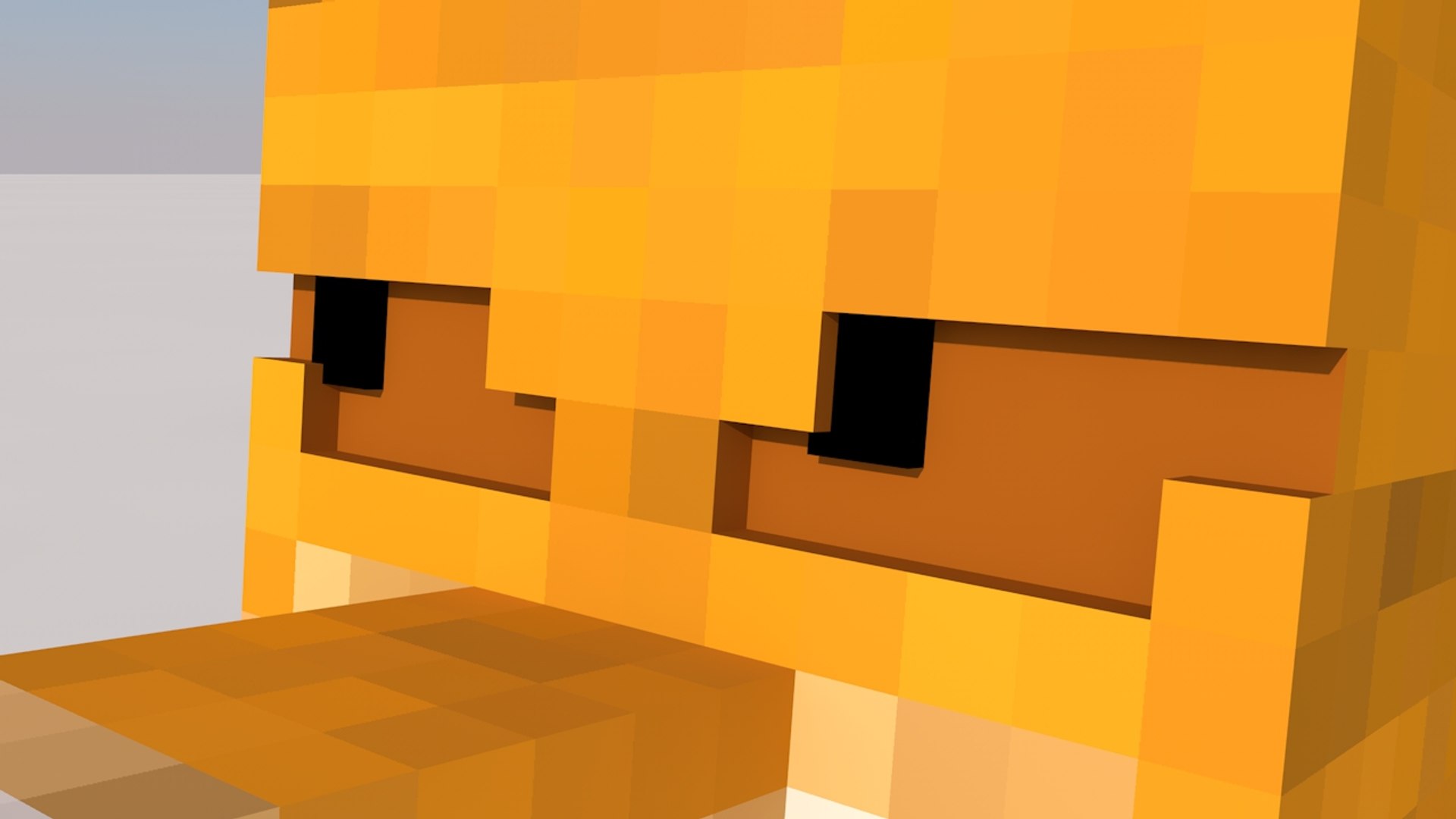 Fox Minecraft 3d C4d