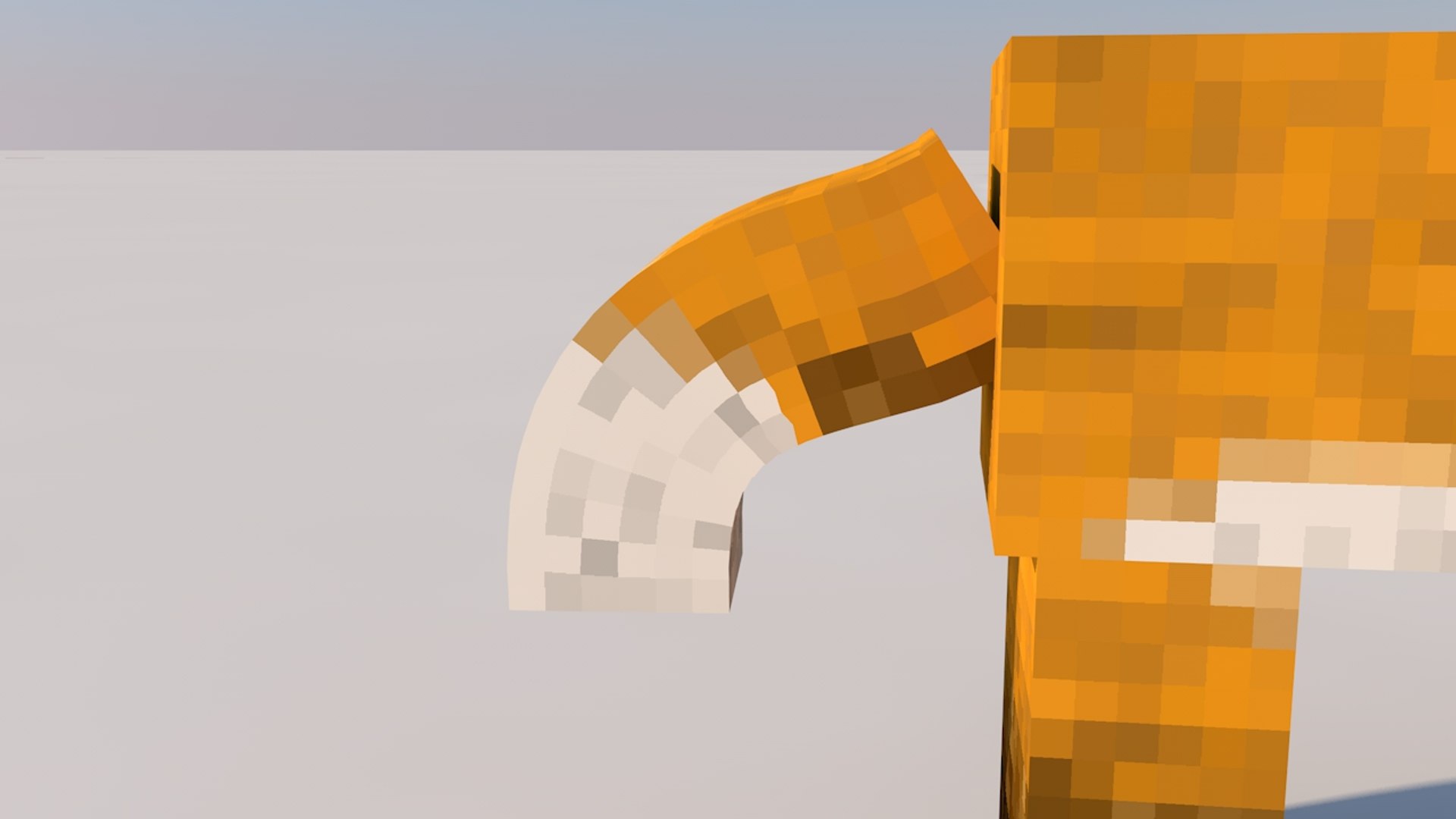 Fox Minecraft 3d C4d
