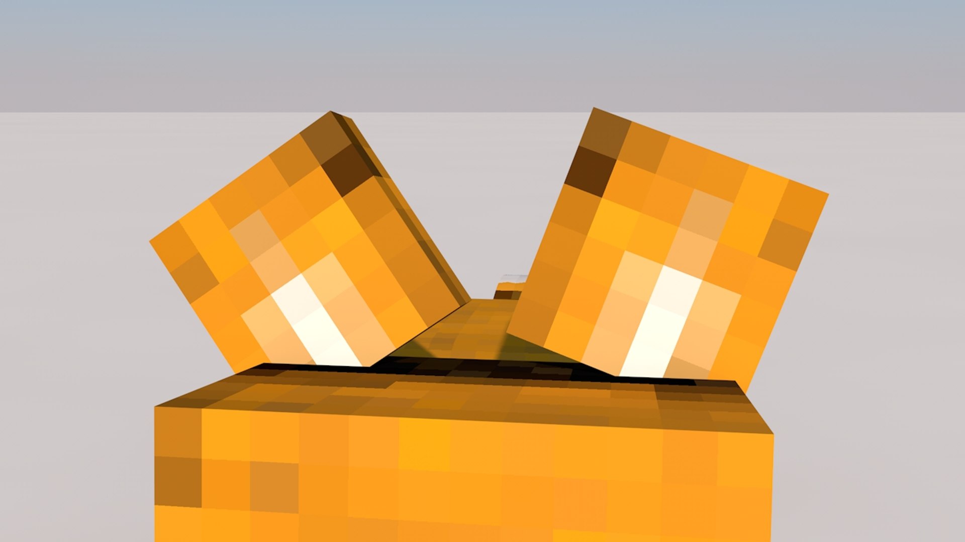 Fox Minecraft 3d C4d