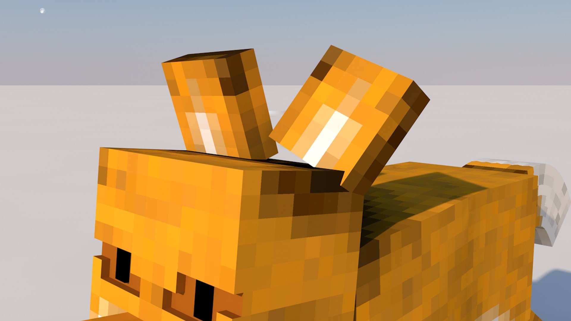 Fox Minecraft 3d C4d