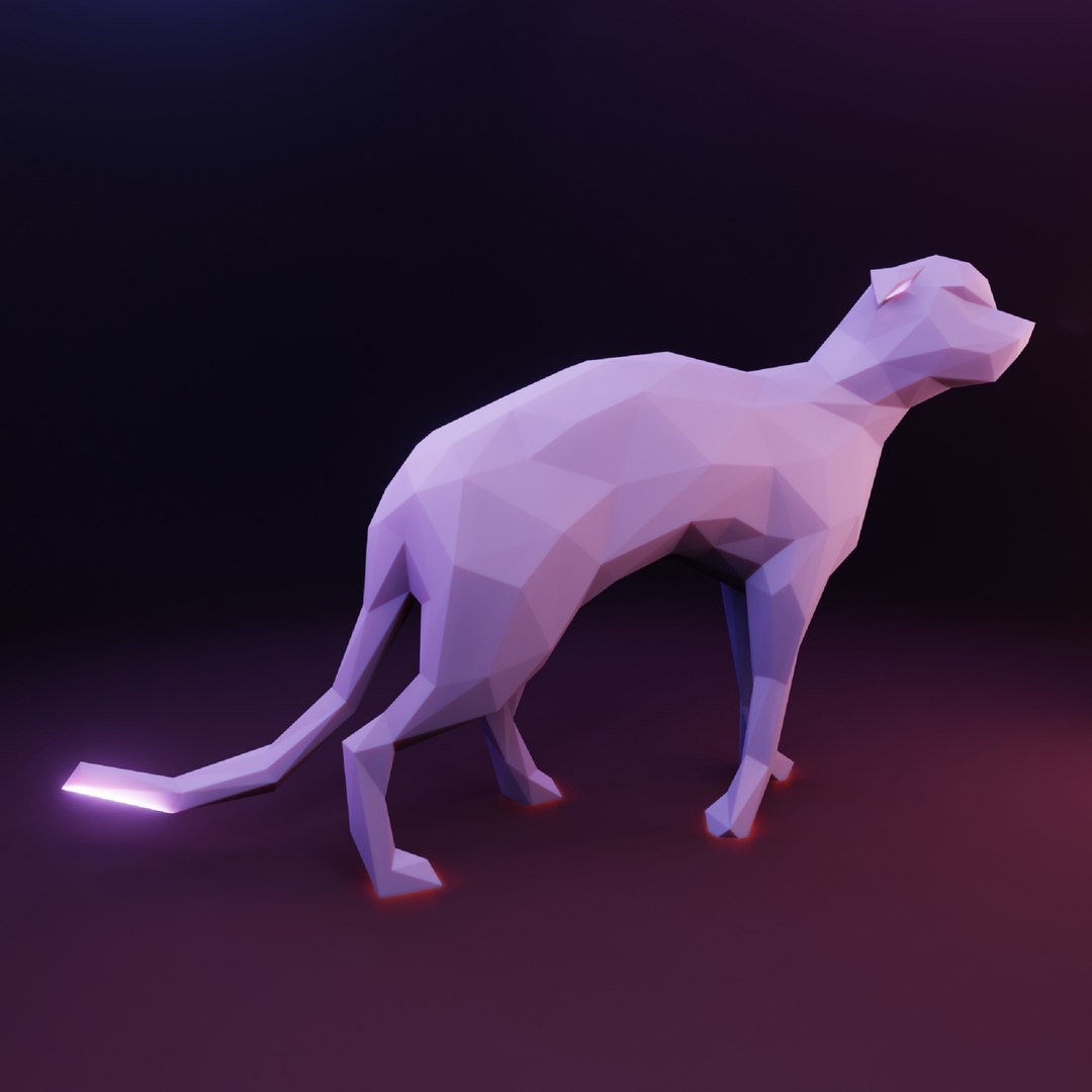3D Evil Cat Low Poly - TurboSquid 1936863