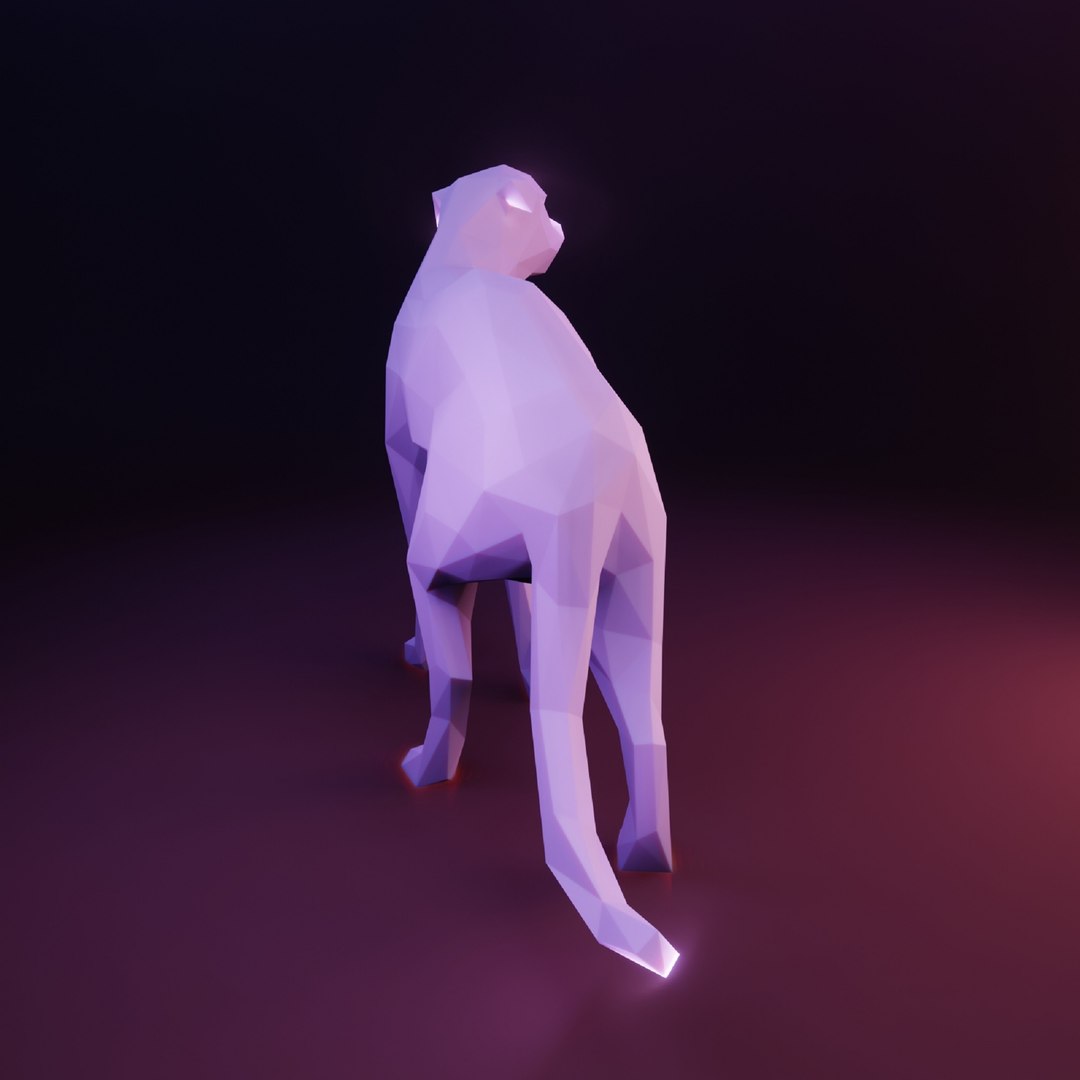 3D Evil Cat Low Poly - TurboSquid 1936863