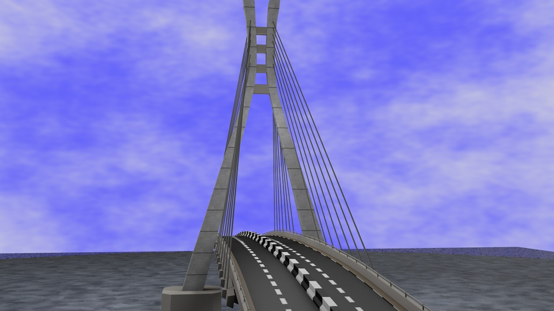 Design Suspension Bridge Details 3D Model - TurboSquid 1386709