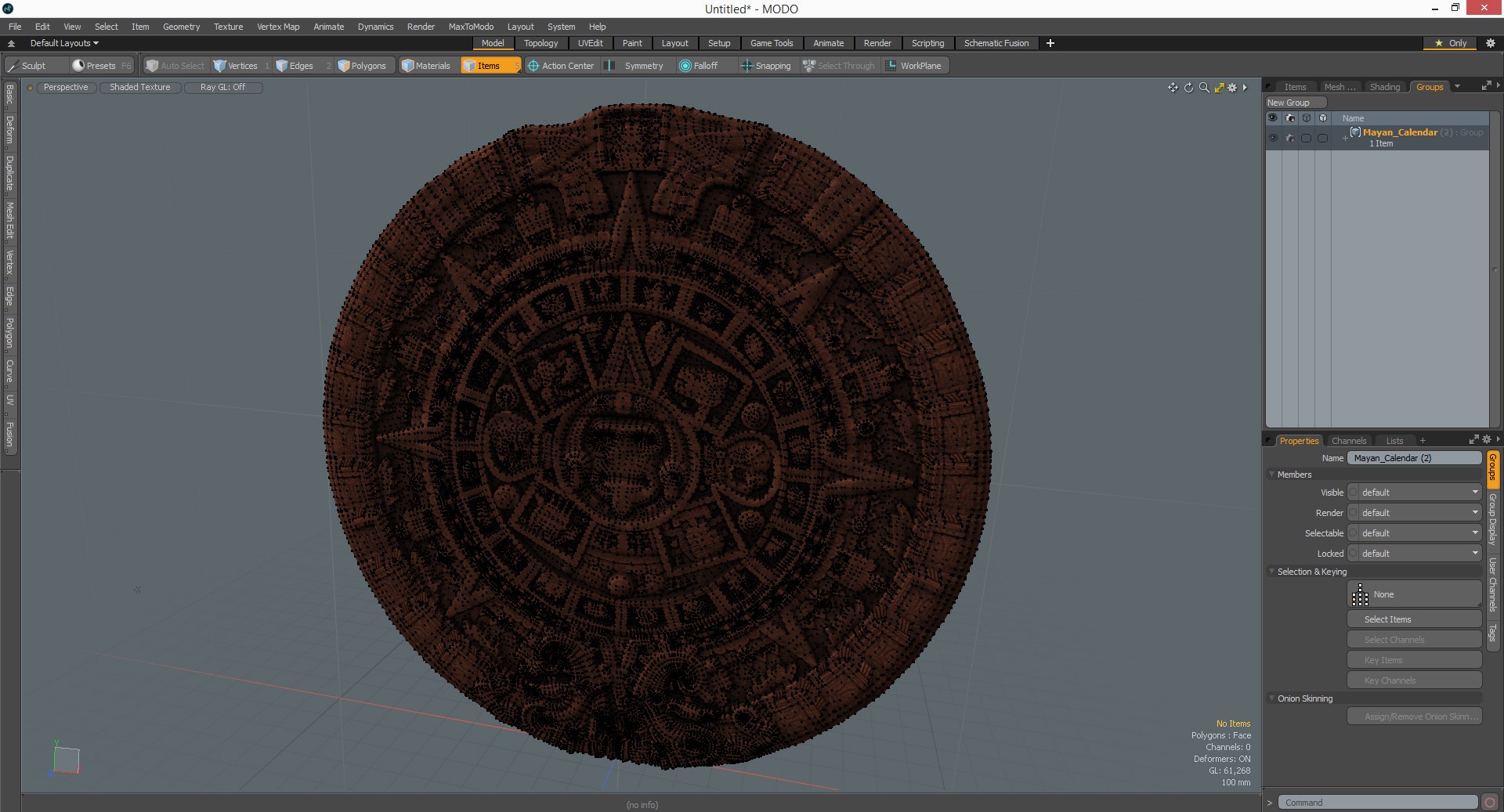 3D Mayan Calendar model - TurboSquid 1892127