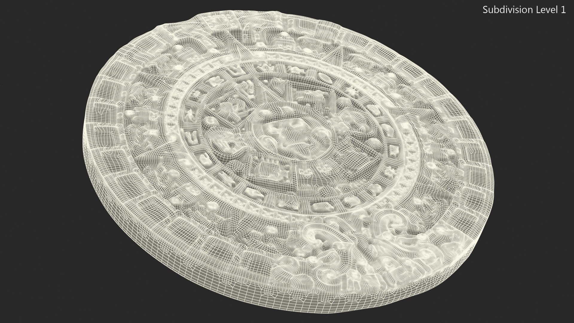 3D Mayan Calendar model - TurboSquid 1892127