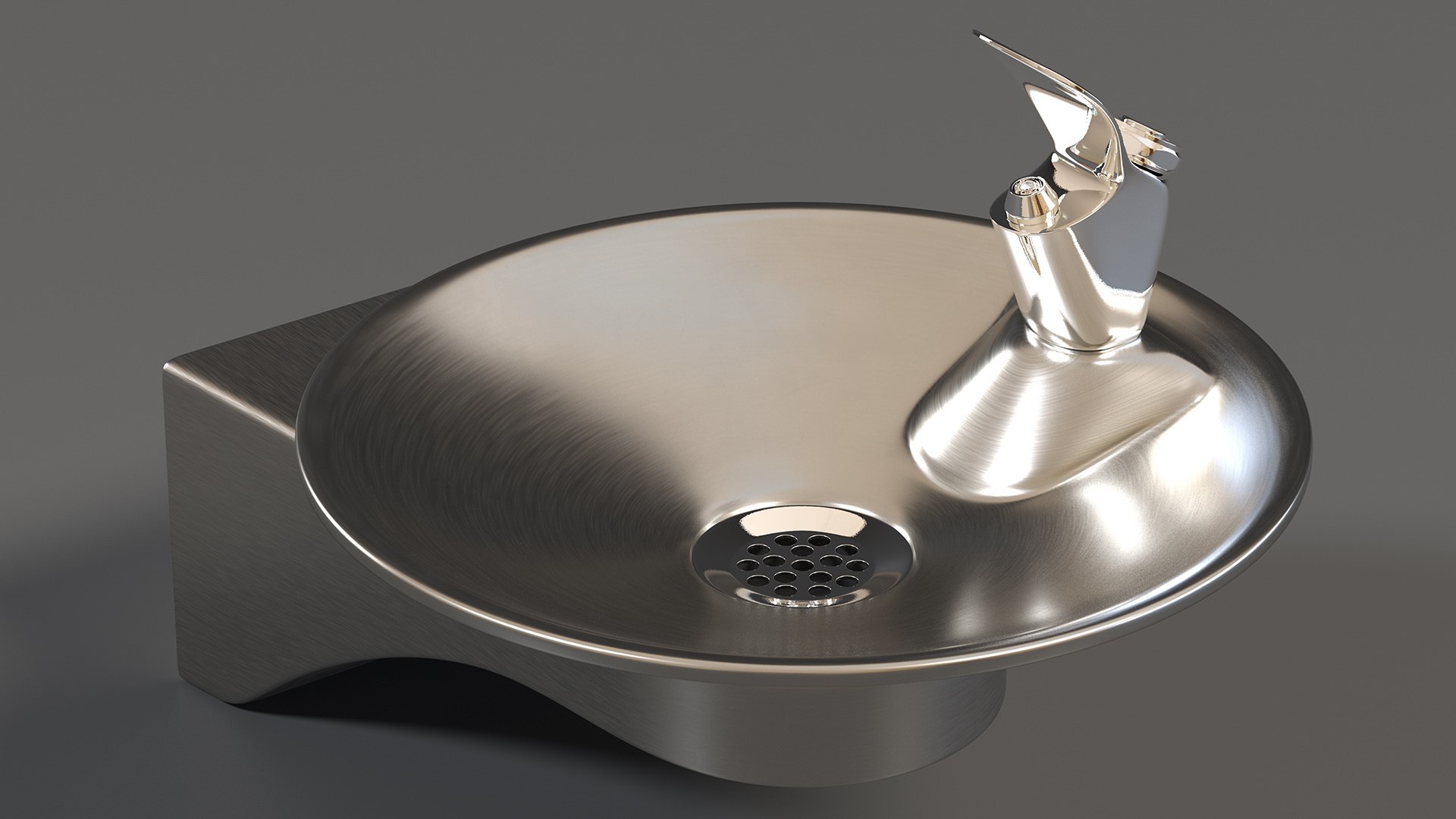 3D Vandal Resistant Drinking Fountain - TurboSquid 1980709