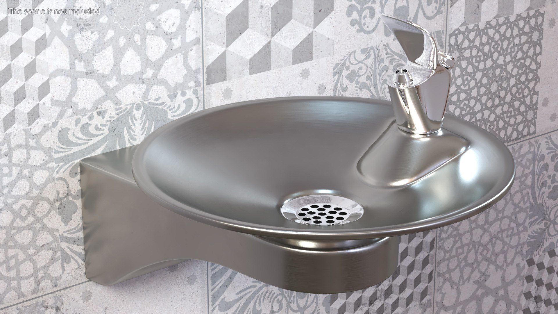 3D Vandal Resistant Drinking Fountain - TurboSquid 1980709