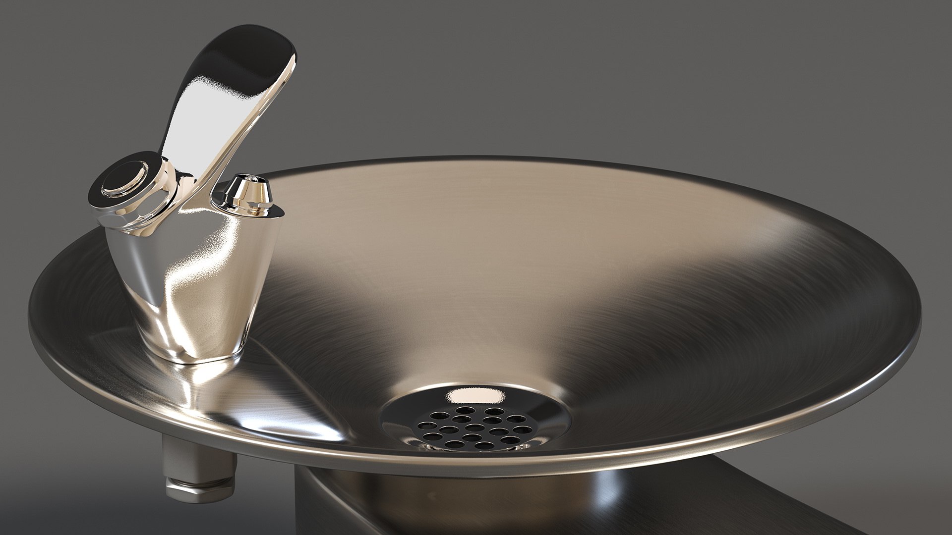 3D Vandal Resistant Drinking Fountain - TurboSquid 1980709