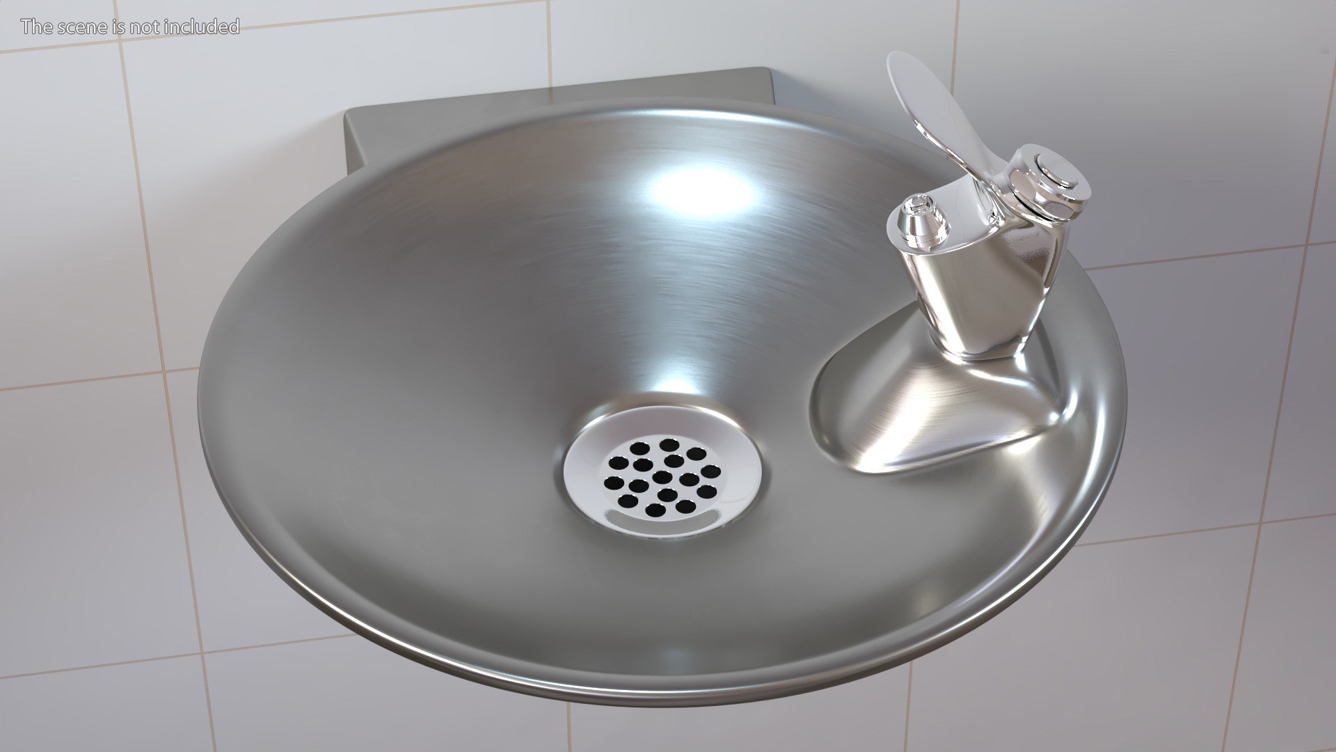 3D Vandal Resistant Drinking Fountain - TurboSquid 1980709