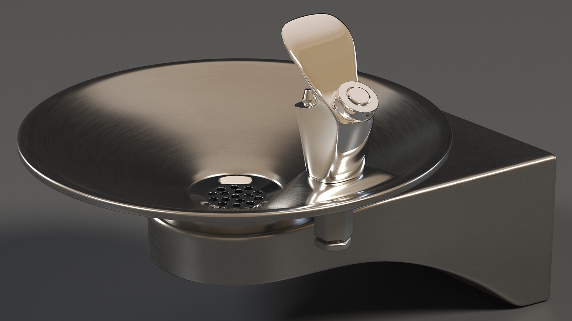 3D Vandal Resistant Drinking Fountain - TurboSquid 1980709