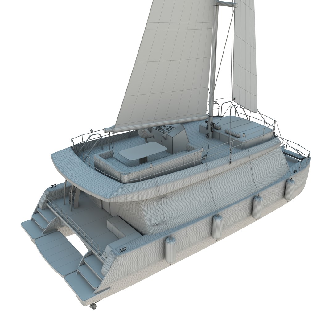 3D Catamaran Bombus 45 Concept - TurboSquid 1911116
