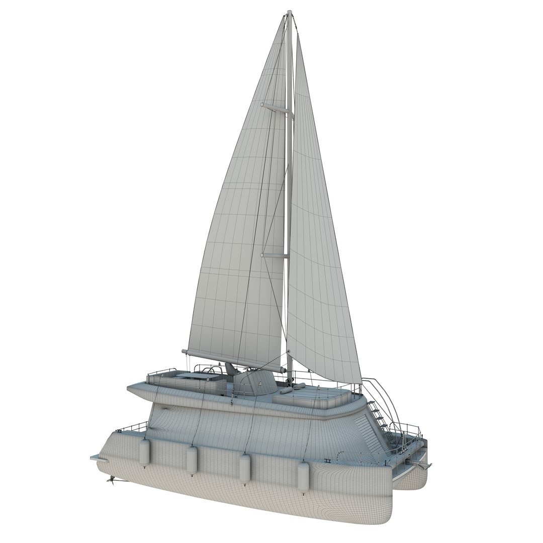 3D Catamaran Bombus 45 Concept - TurboSquid 1911116