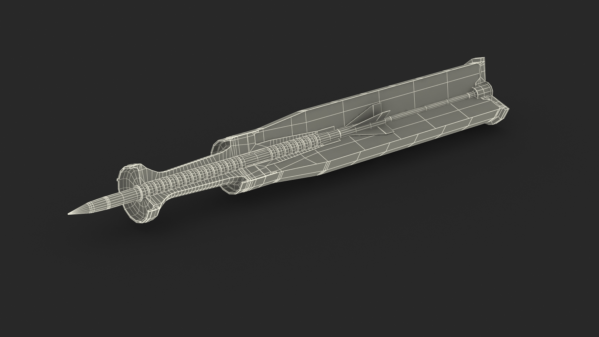 Kinetic Action Projectile In Section 3D - TurboSquid 2224922