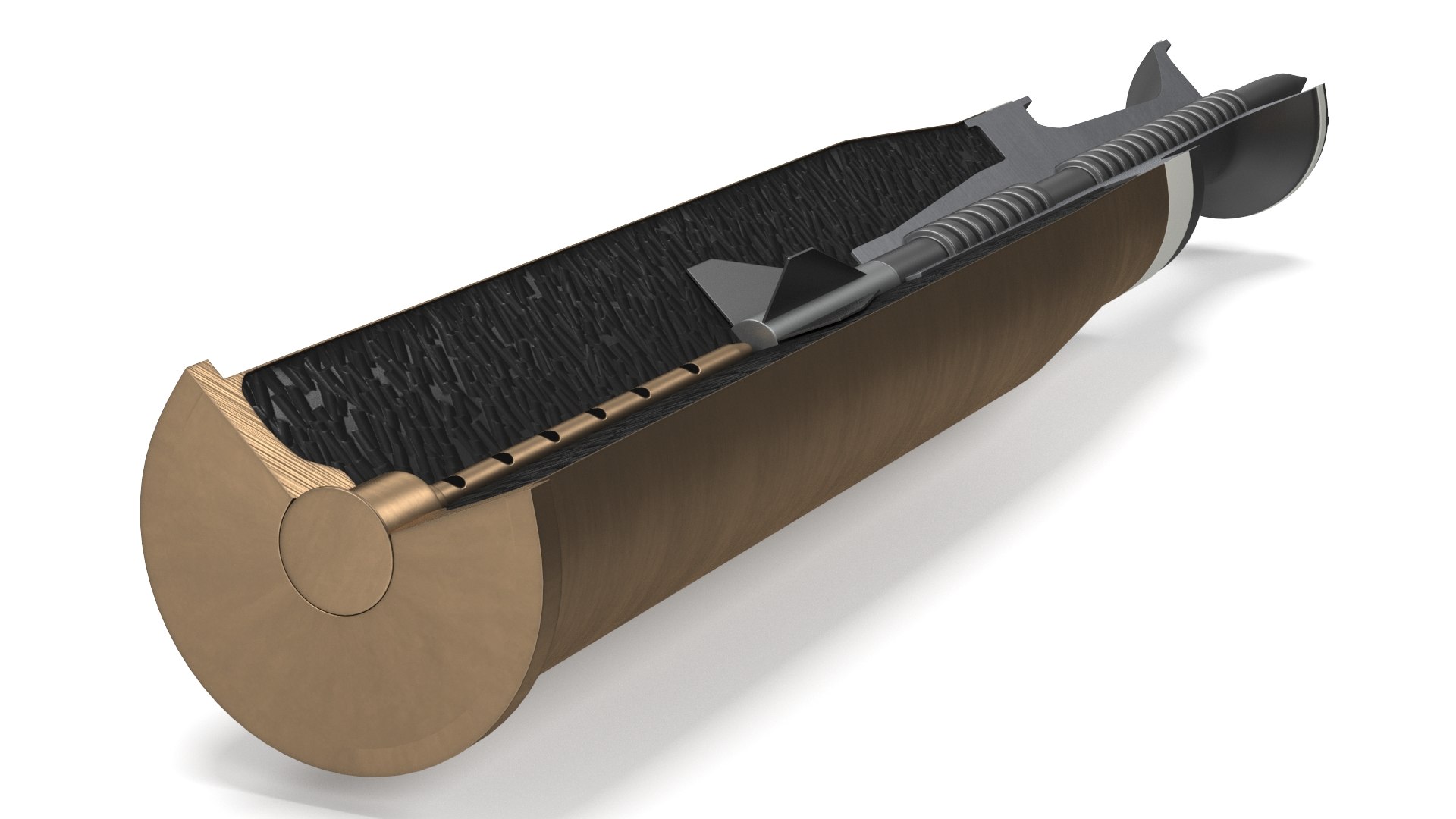 Kinetic Action Projectile In Section 3D - TurboSquid 2224922