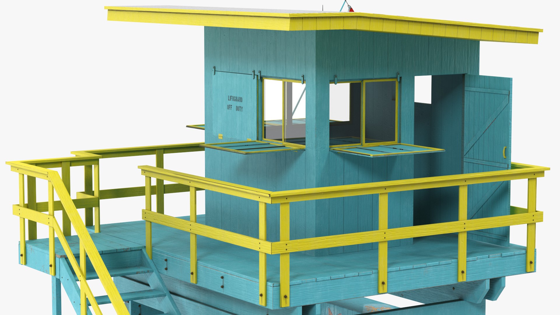 3D Beach Lifeguard House - TurboSquid 1719815