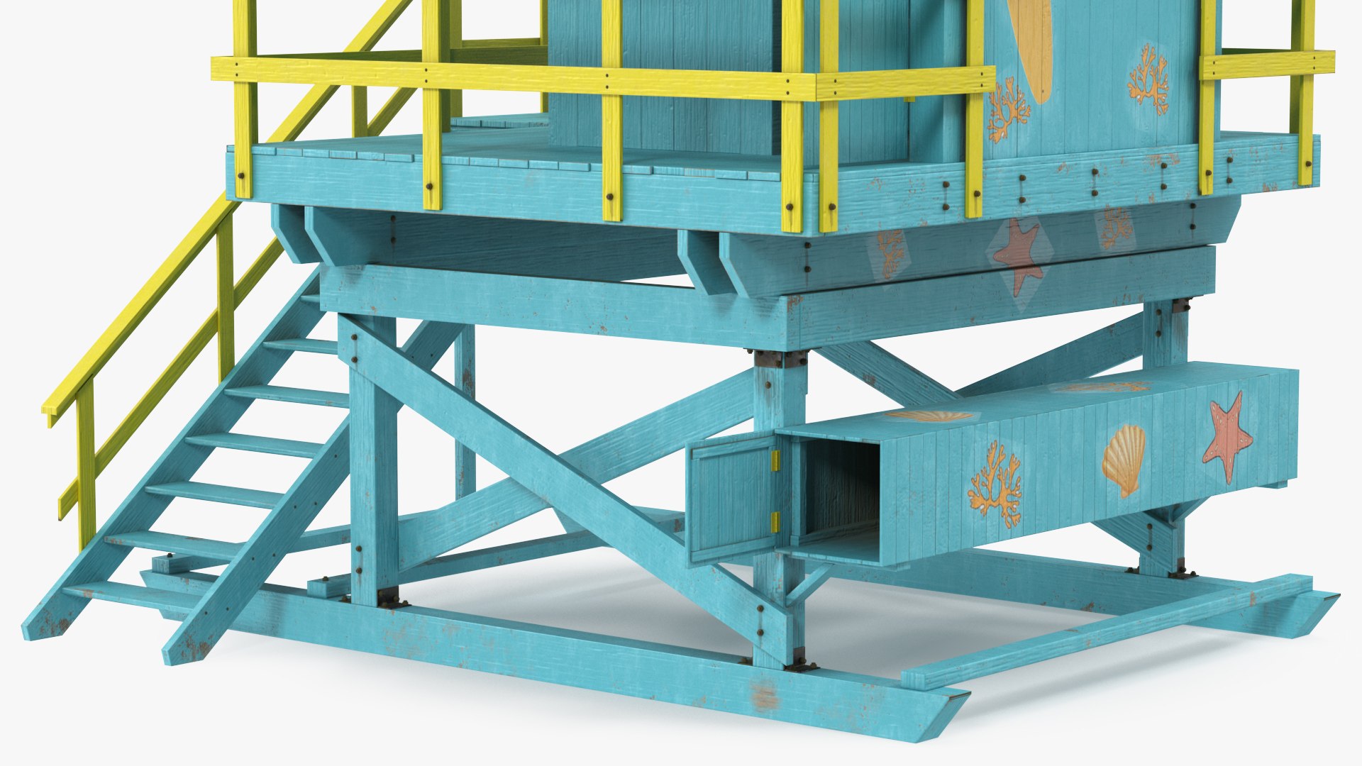 3D Beach Lifeguard House - TurboSquid 1719815