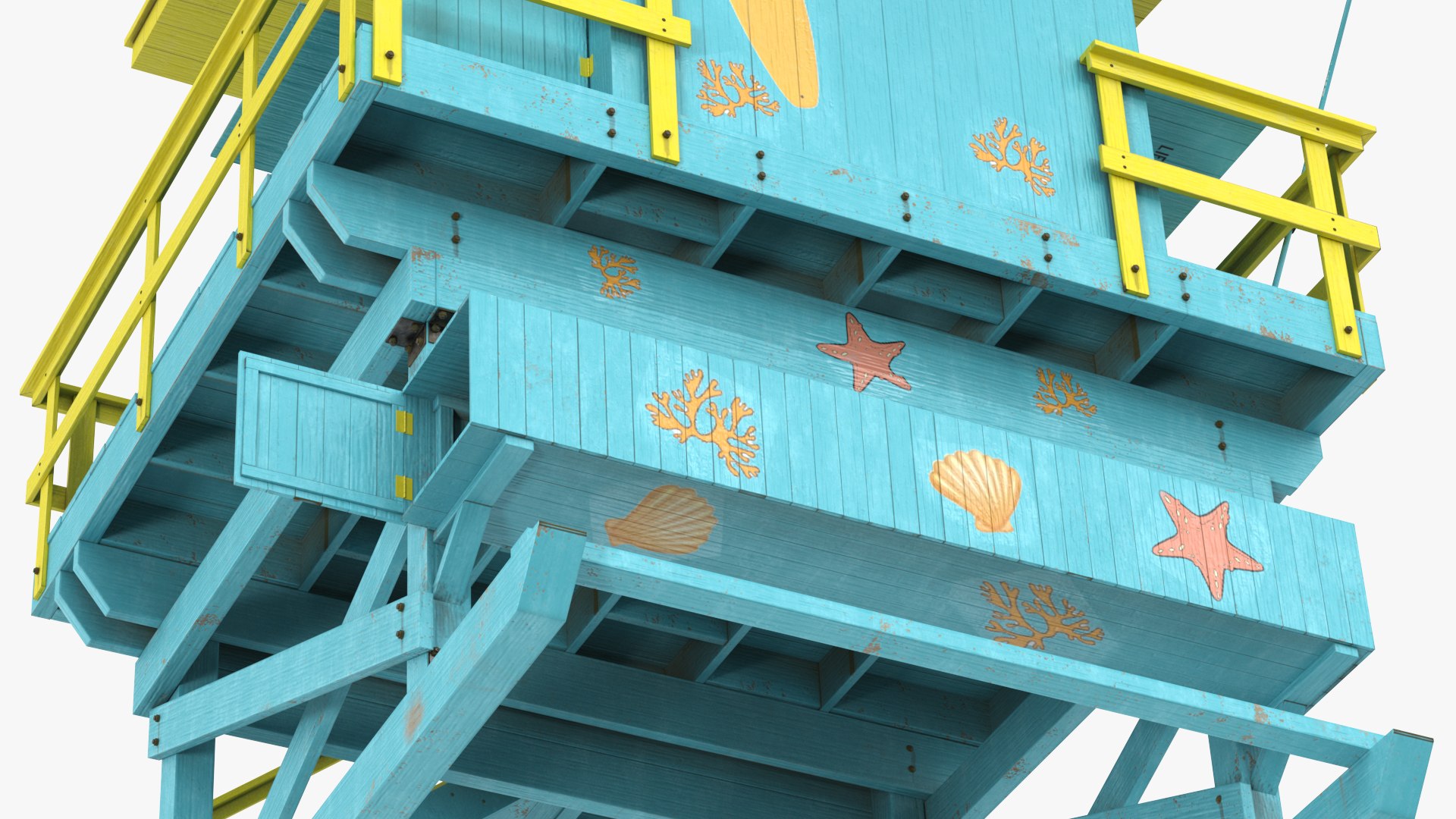 3D Beach Lifeguard House - TurboSquid 1719815