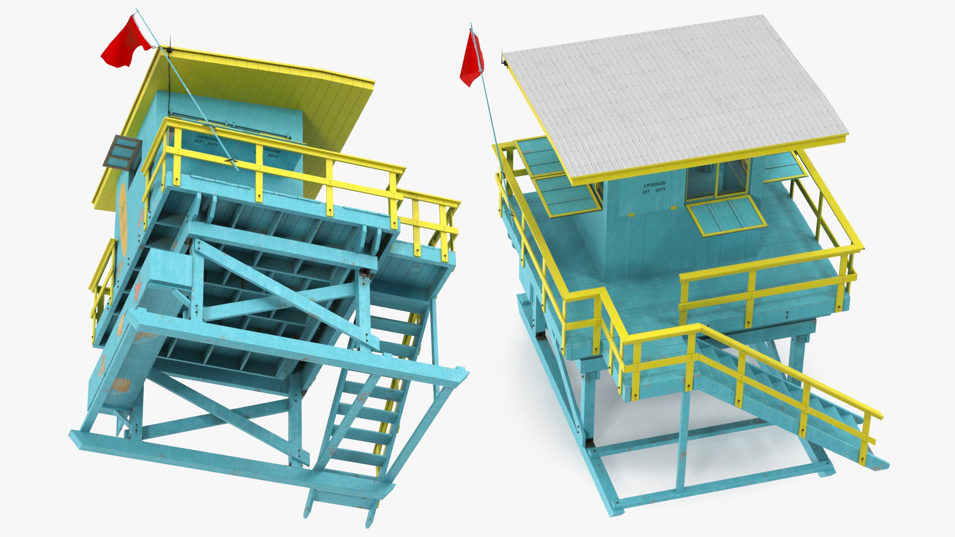 3D Beach Lifeguard House - TurboSquid 1719815