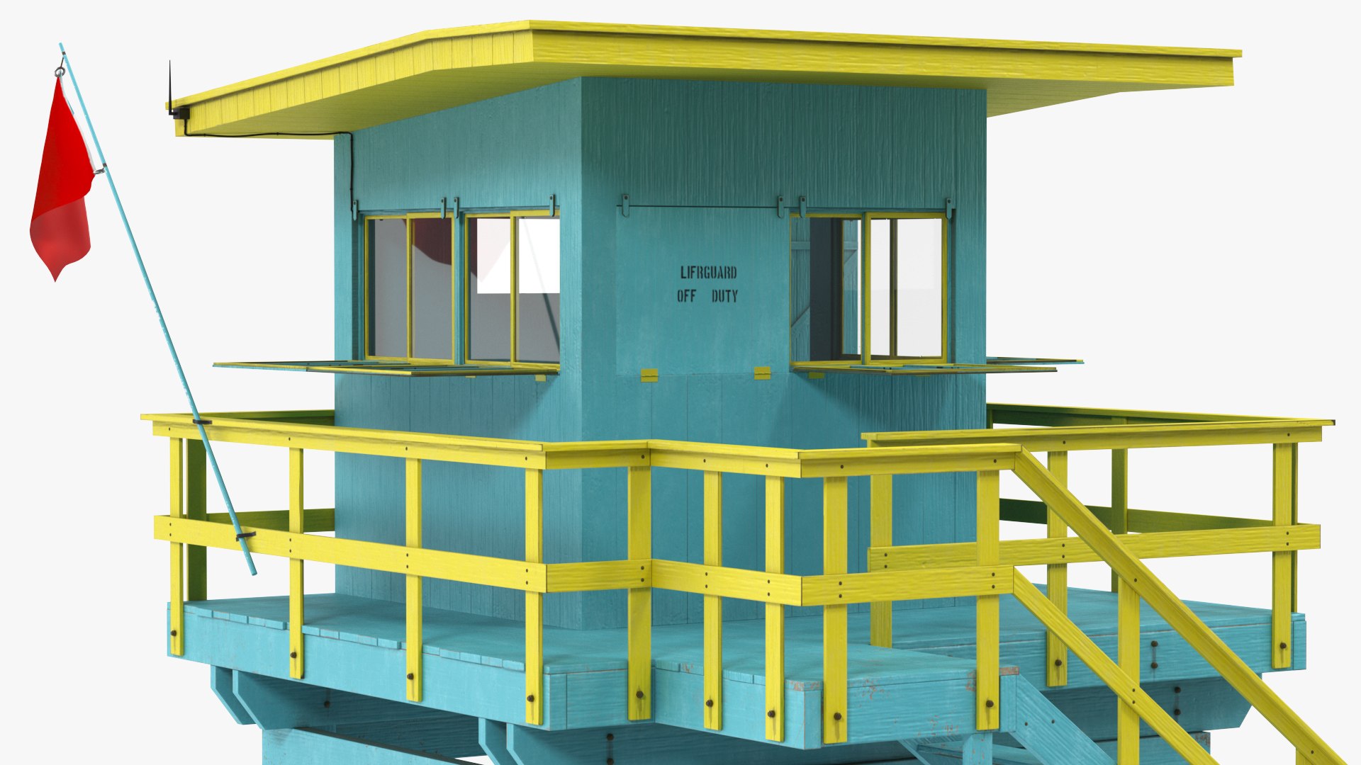 3D Beach Lifeguard House - TurboSquid 1719815