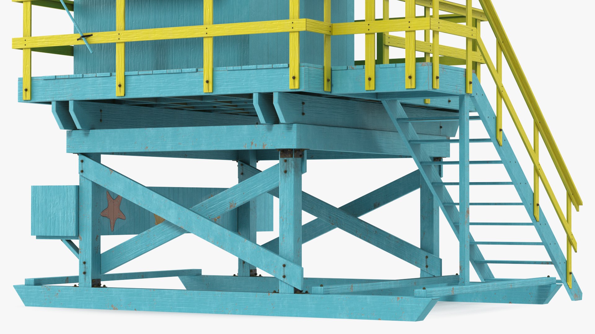 3D Beach Lifeguard House - TurboSquid 1719815