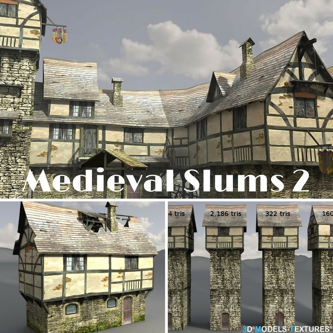 3D Medieval Slums - TurboSquid 1214844