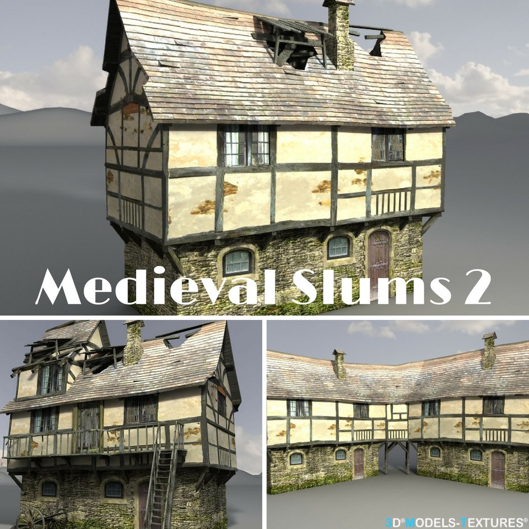 3D Medieval Slums - TurboSquid 1214844