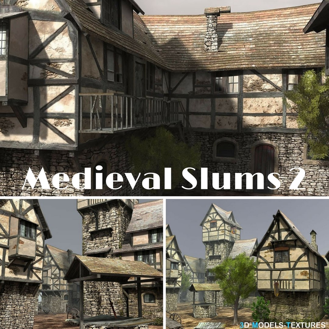 3D Medieval Slums - TurboSquid 1214844