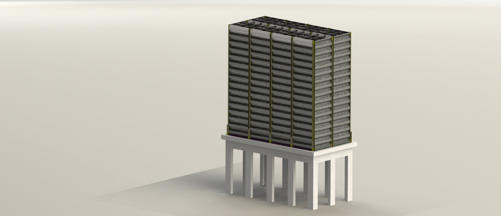 Square Silo Model - TurboSquid 2218583