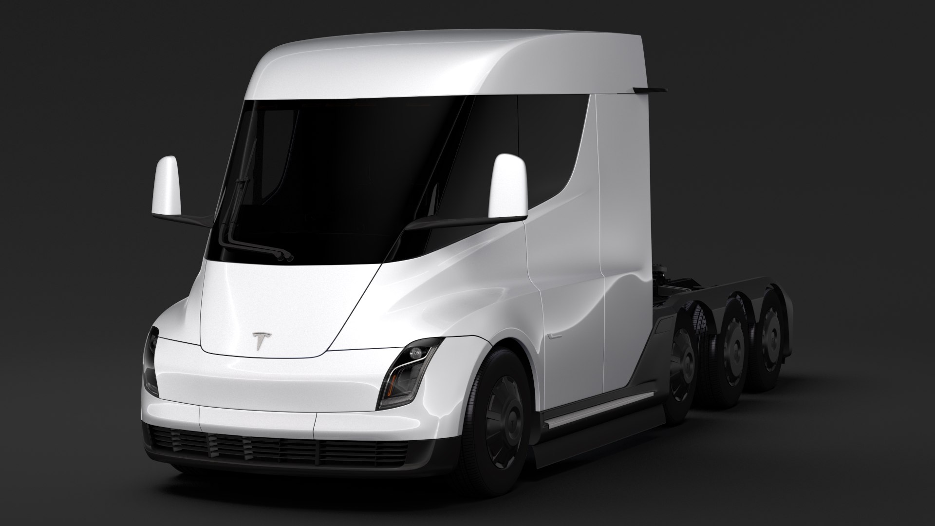 Tesla Semi 4axis 2018 3D Model - TurboSquid 1281775