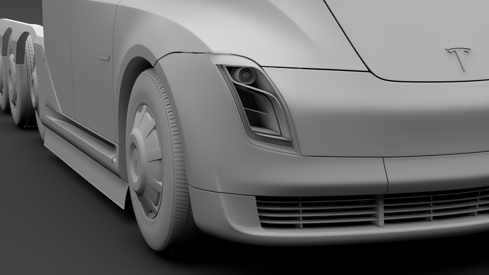 Tesla Semi 4axis 2018 3D Model - TurboSquid 1281775