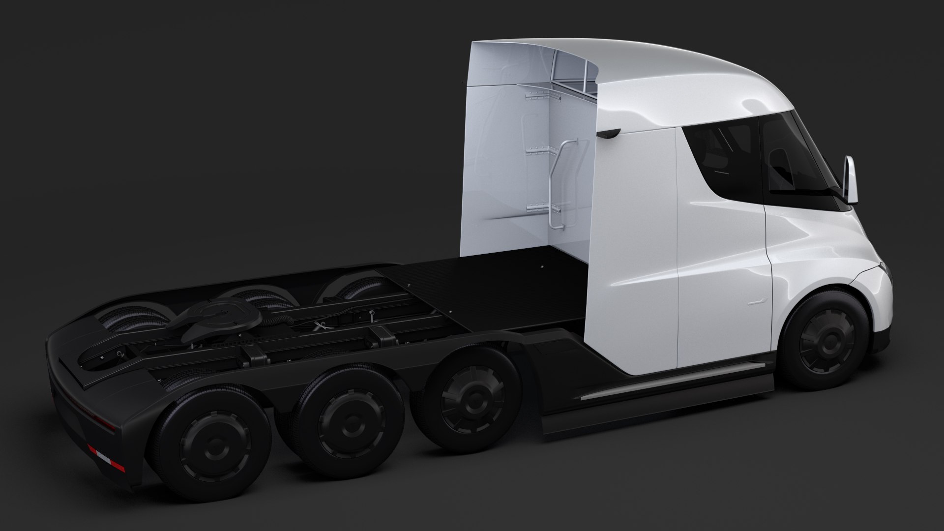 Tesla Semi 4axis 2018 3D Model - TurboSquid 1281775