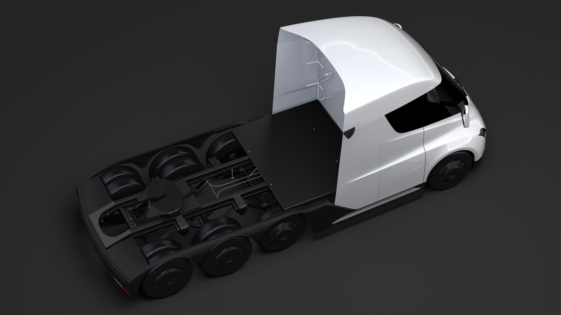Tesla Semi 4axis 2018 3D Model - TurboSquid 1281775