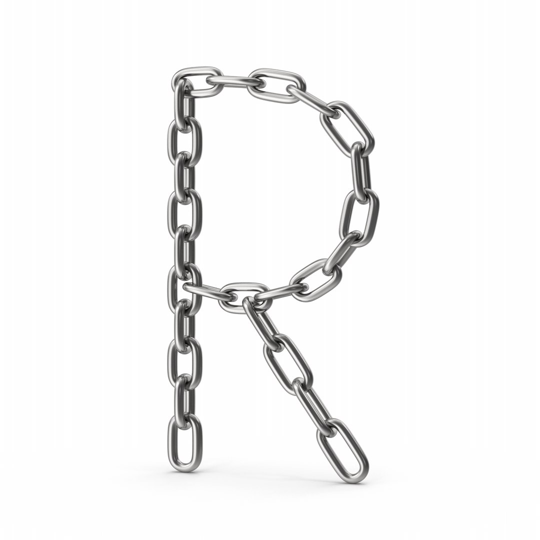 3D Chain Letter R Model - TurboSquid 2024690
