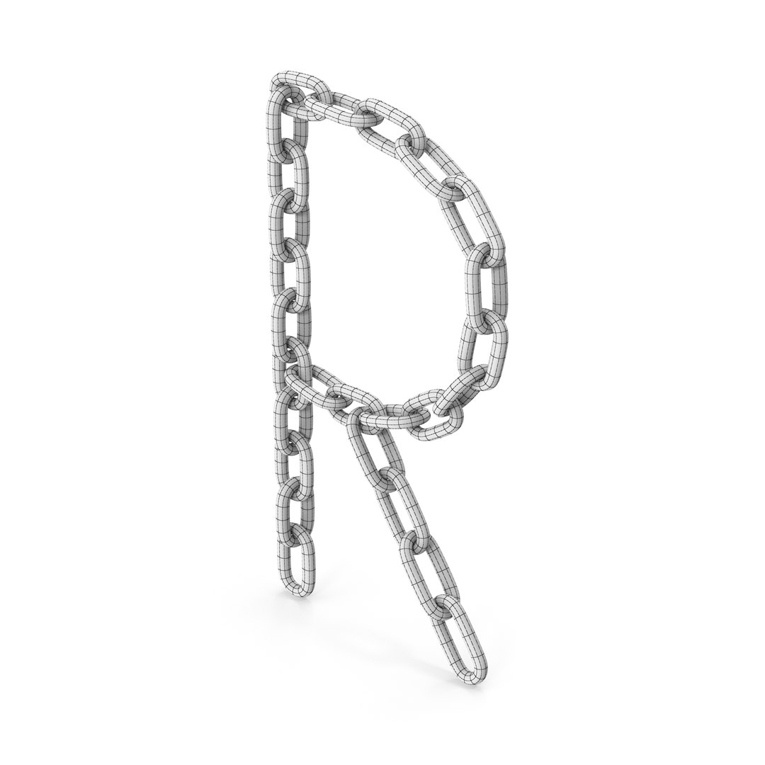 3D Chain Letter R Model - TurboSquid 2024690