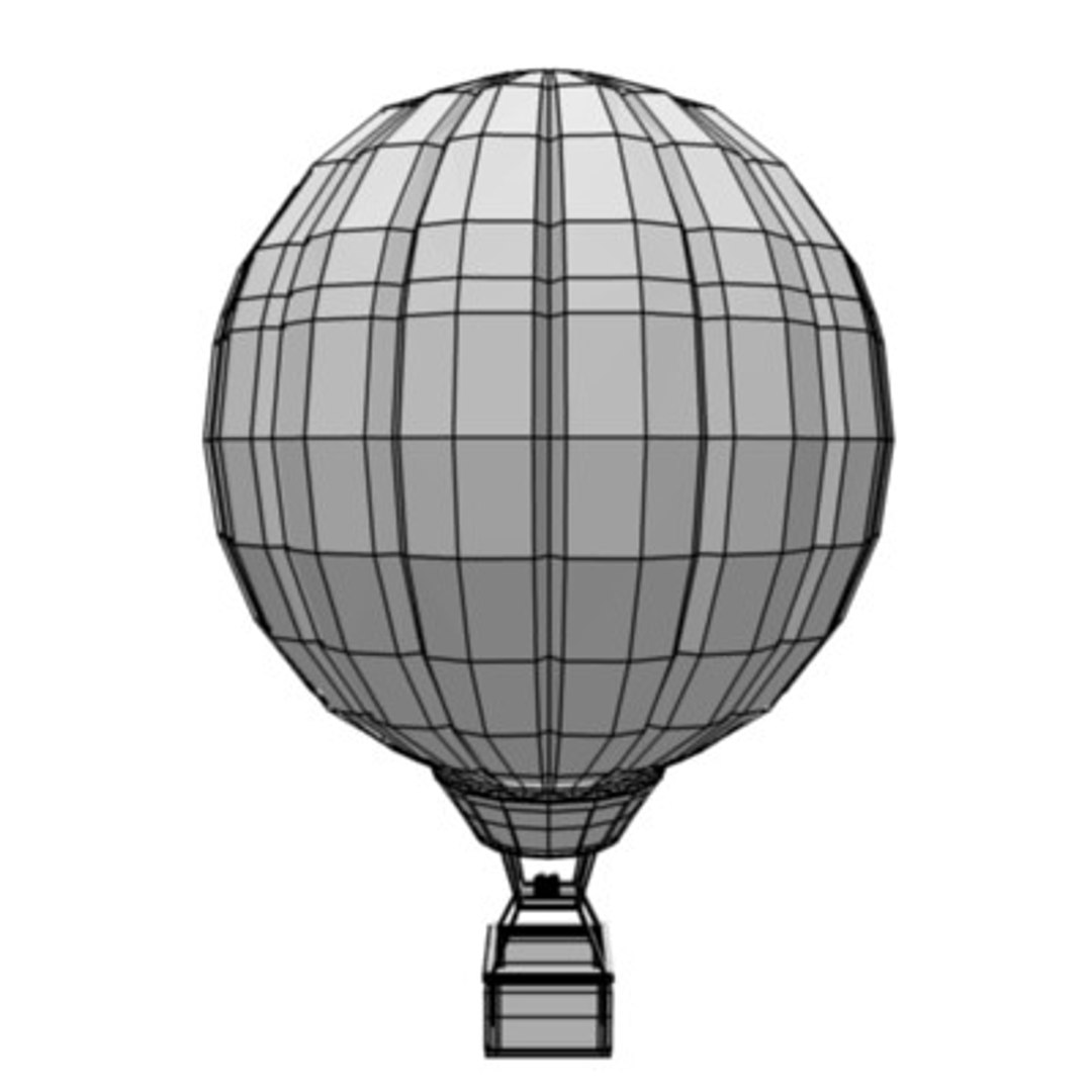 Hot Air Balloon 3d Model