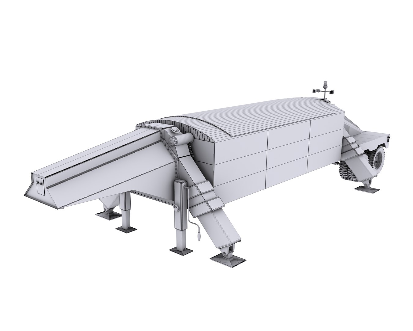 3d thaad radar model