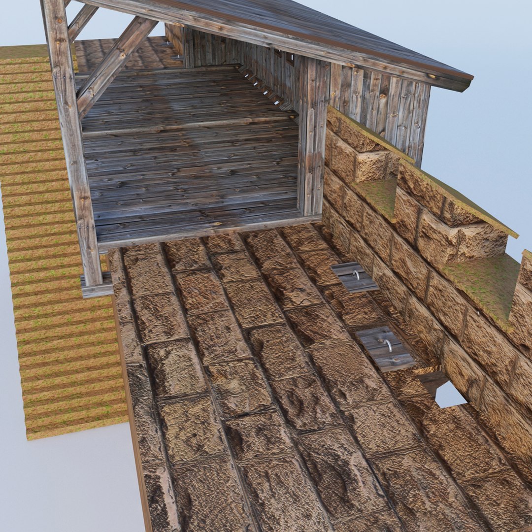 3d Realistic Medieval Wall Hoarding