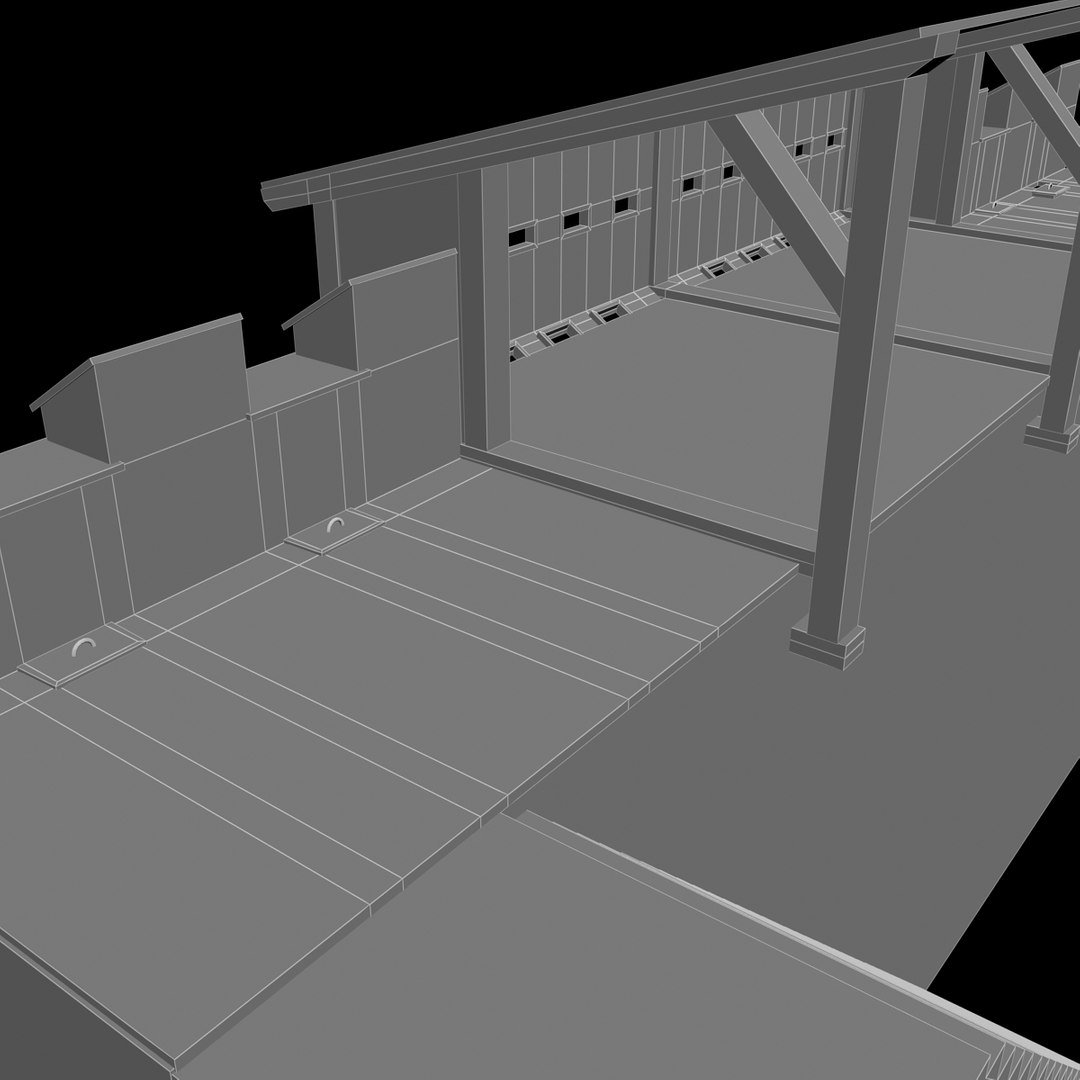 3d Realistic Medieval Wall Hoarding