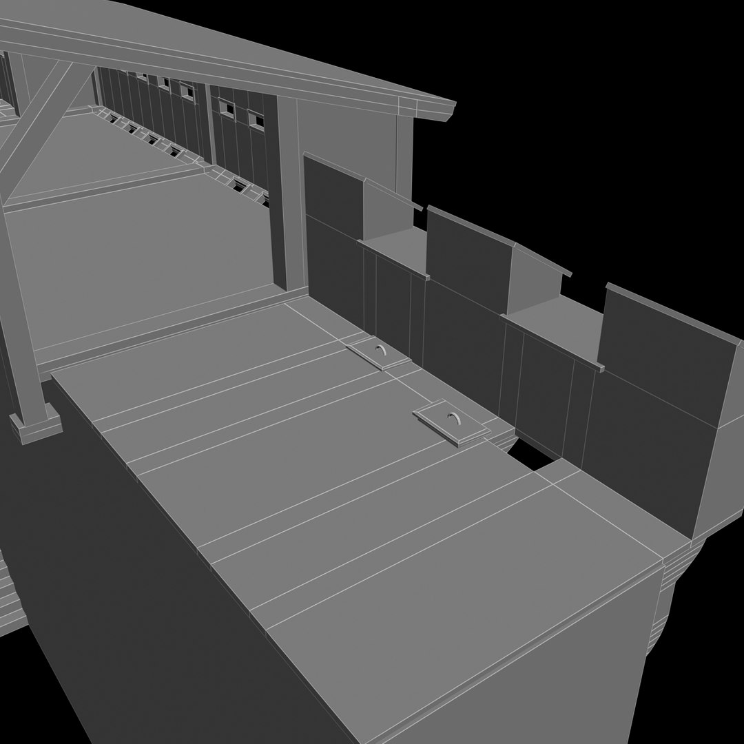 3d Realistic Medieval Wall Hoarding