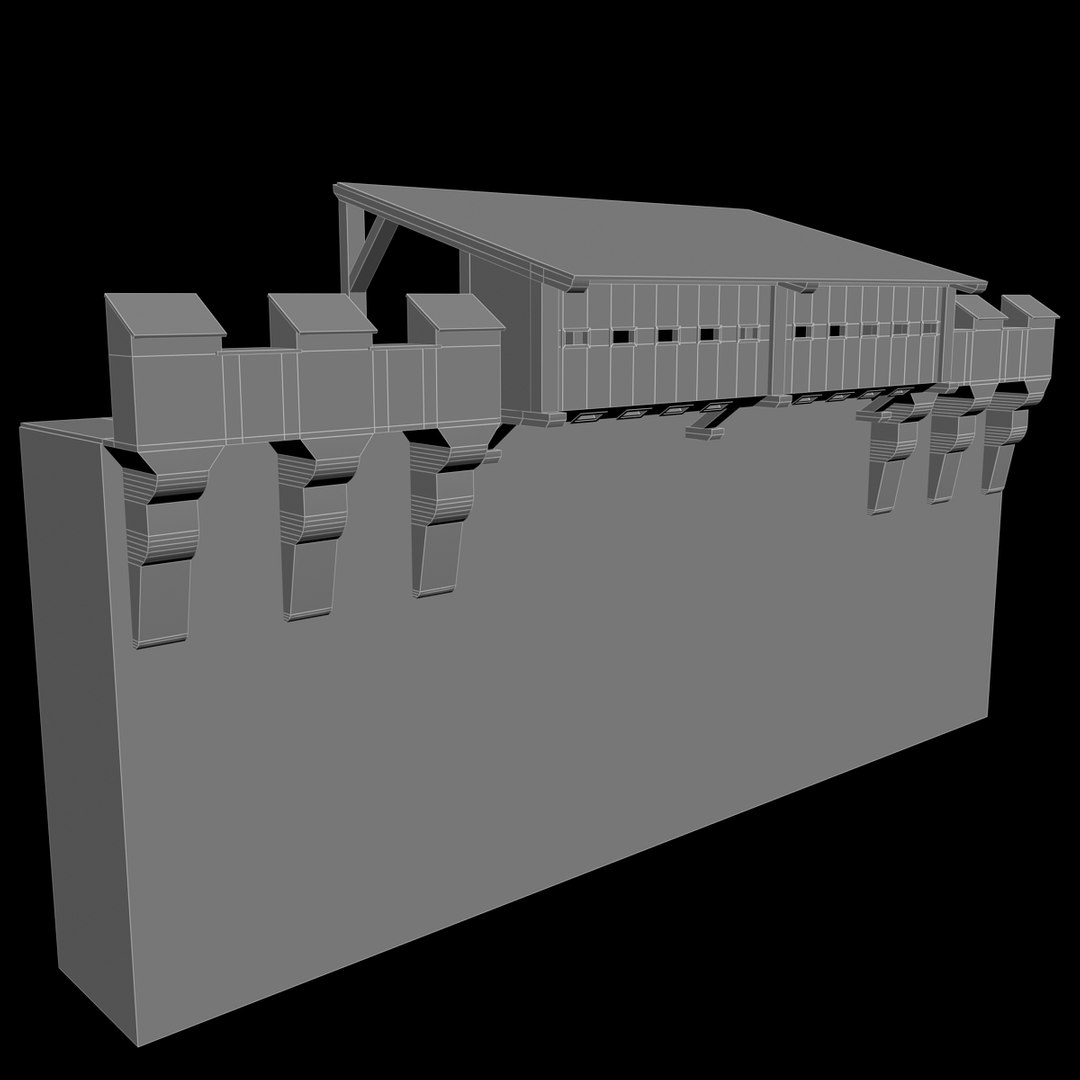3d Realistic Medieval Wall Hoarding