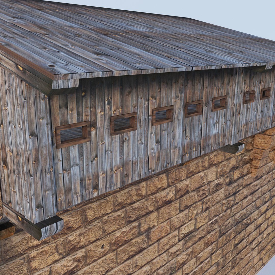 3d Realistic Medieval Wall Hoarding