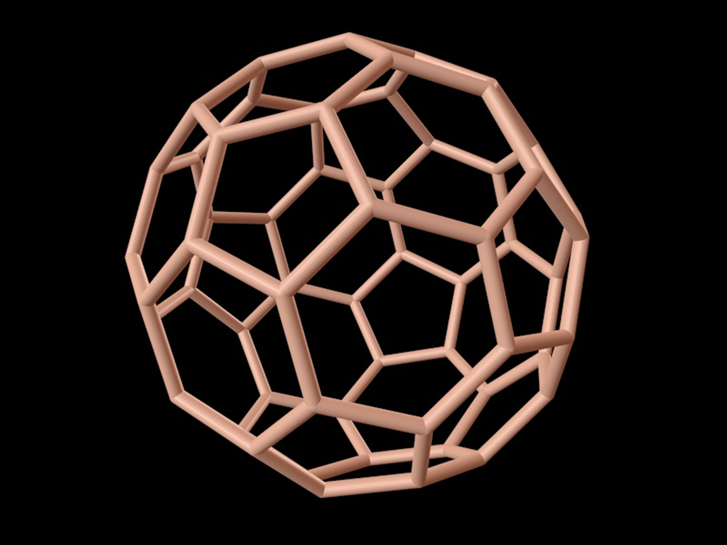 3d model 0004 8-grid truncated icosahedron