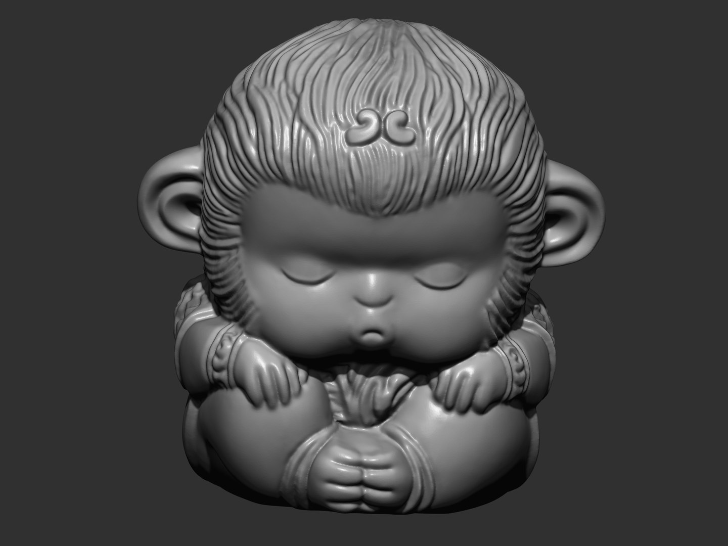 Baby Monkey King Model - TurboSquid 2038320