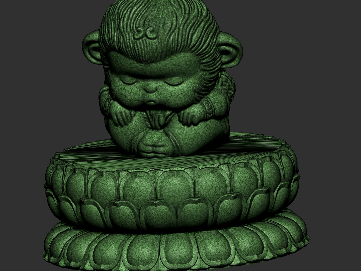 Baby Monkey King Model - TurboSquid 2038320