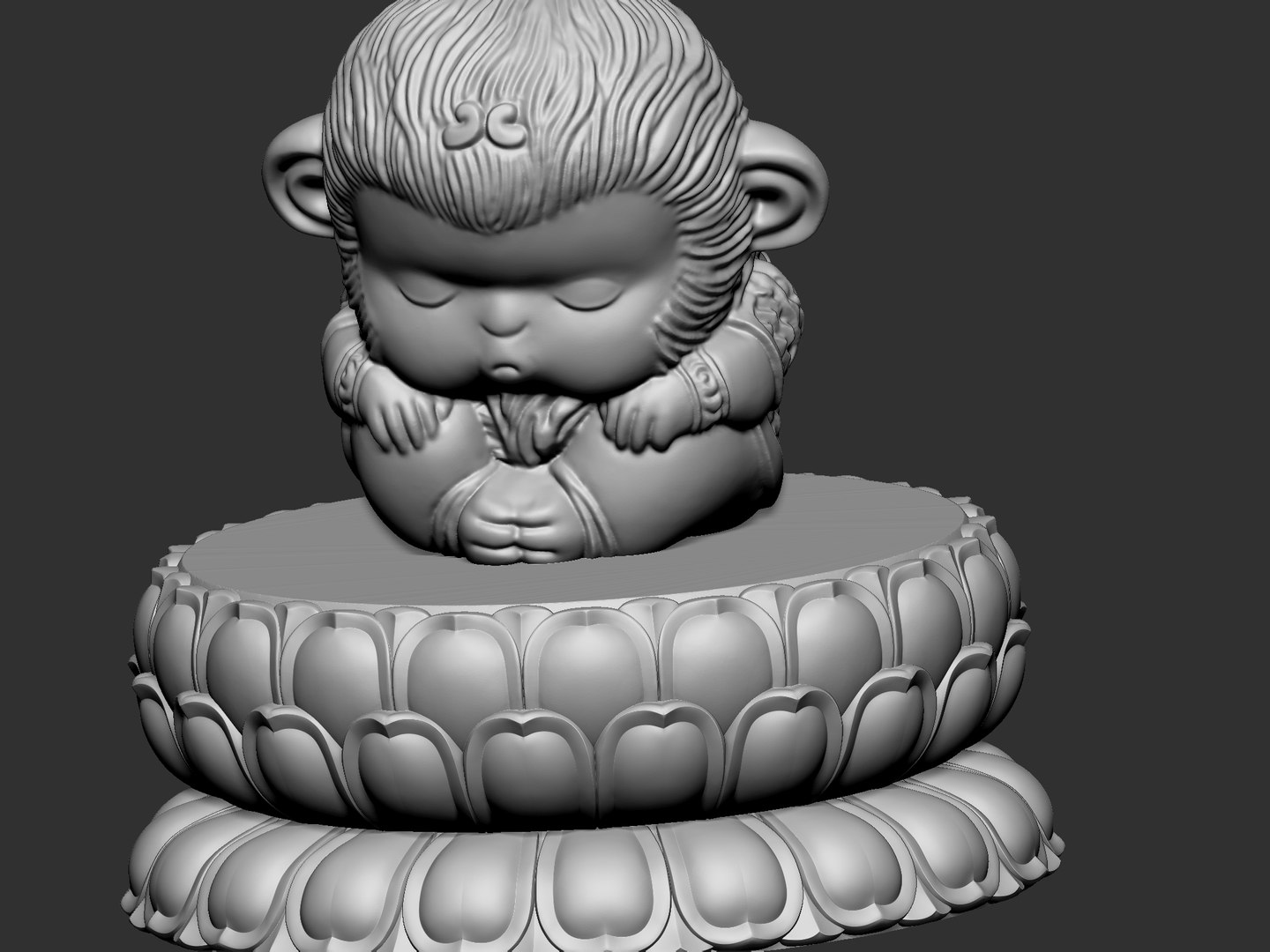 Baby Monkey King Model - TurboSquid 2038320