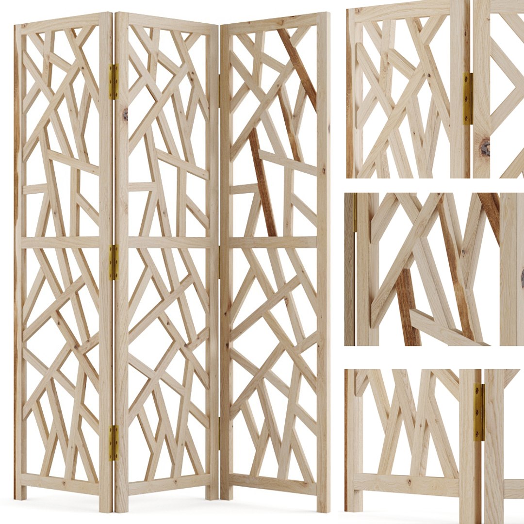 Paravent Rustic Design 3D Model - TurboSquid 1583642