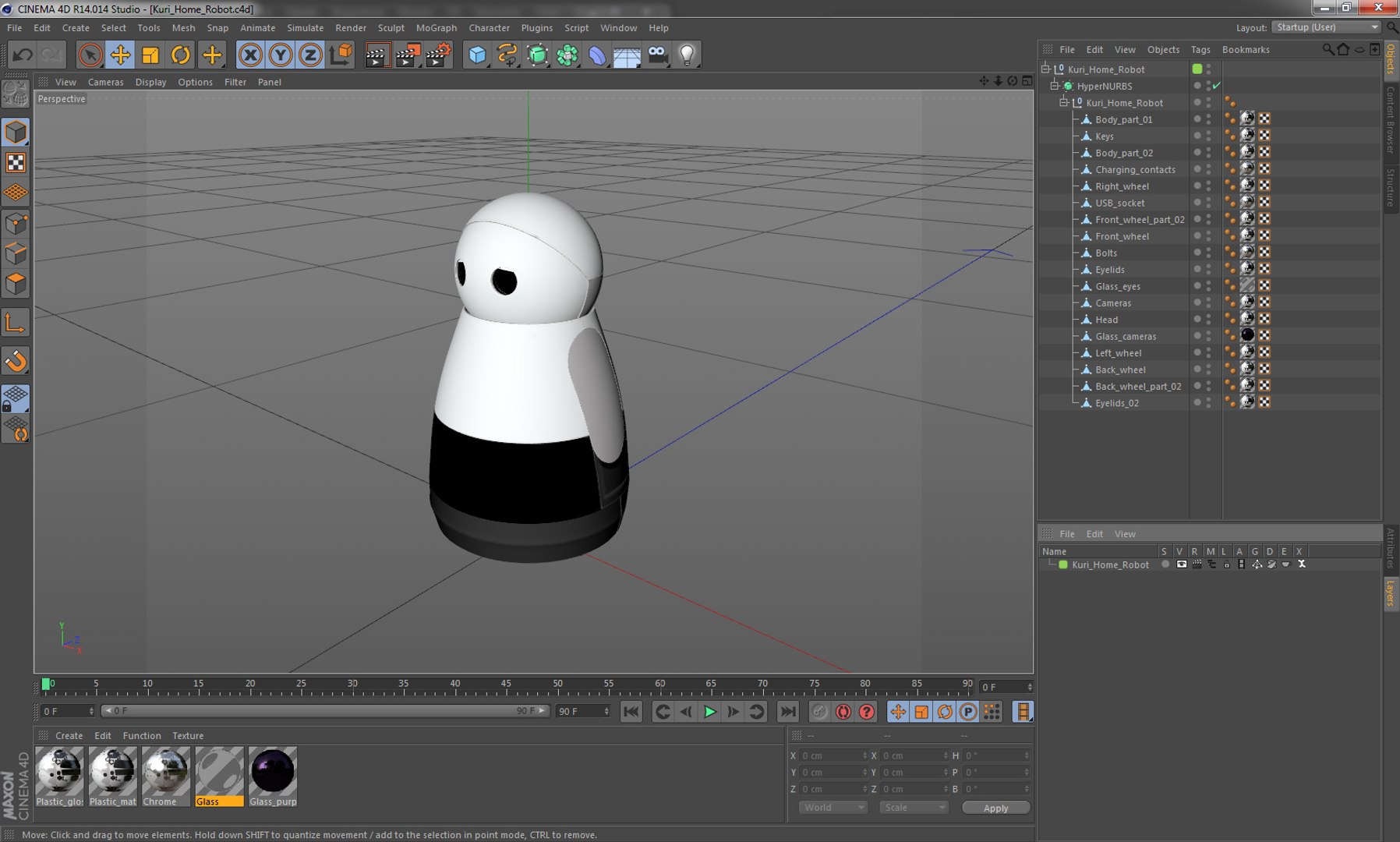 Kuri Home Robot 3D Model - TurboSquid 1178496