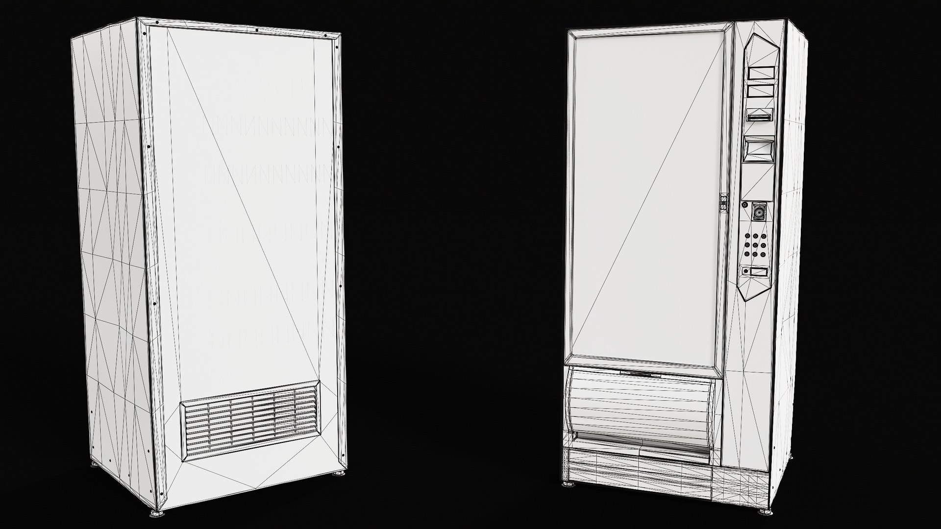 3D Model Snack Vending Machine - PBR Game Ready - TurboSquid 2135176