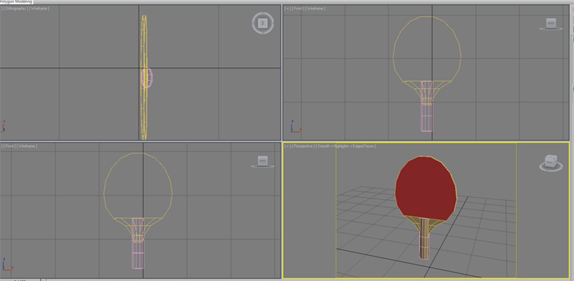 3d Ping Pong Set Model